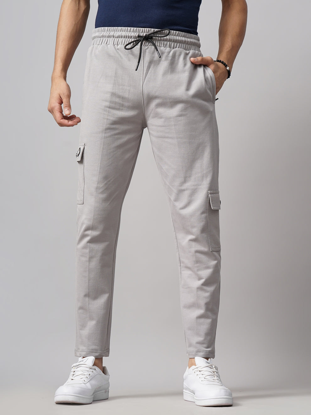 Buy Offset Grey Knitted Cargo for Men – Paul Street